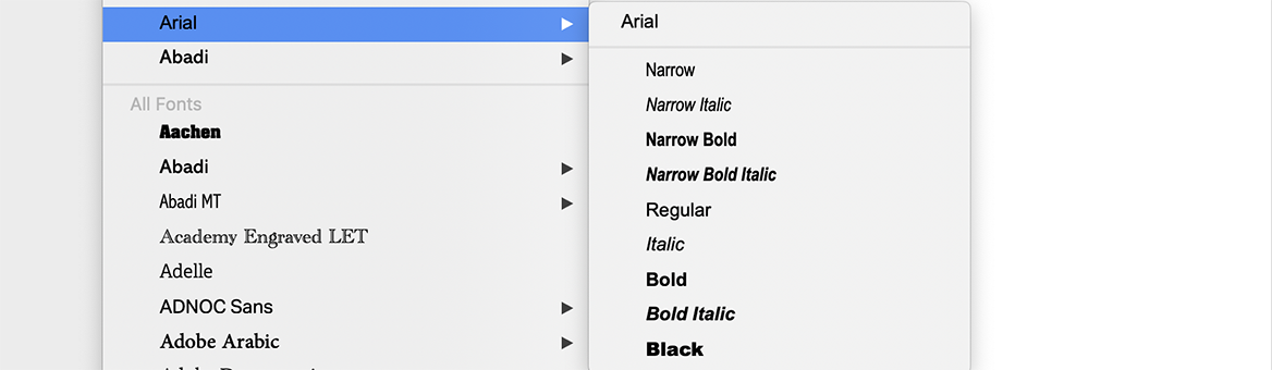 Faux font problems and cross-platform issues - Operandi